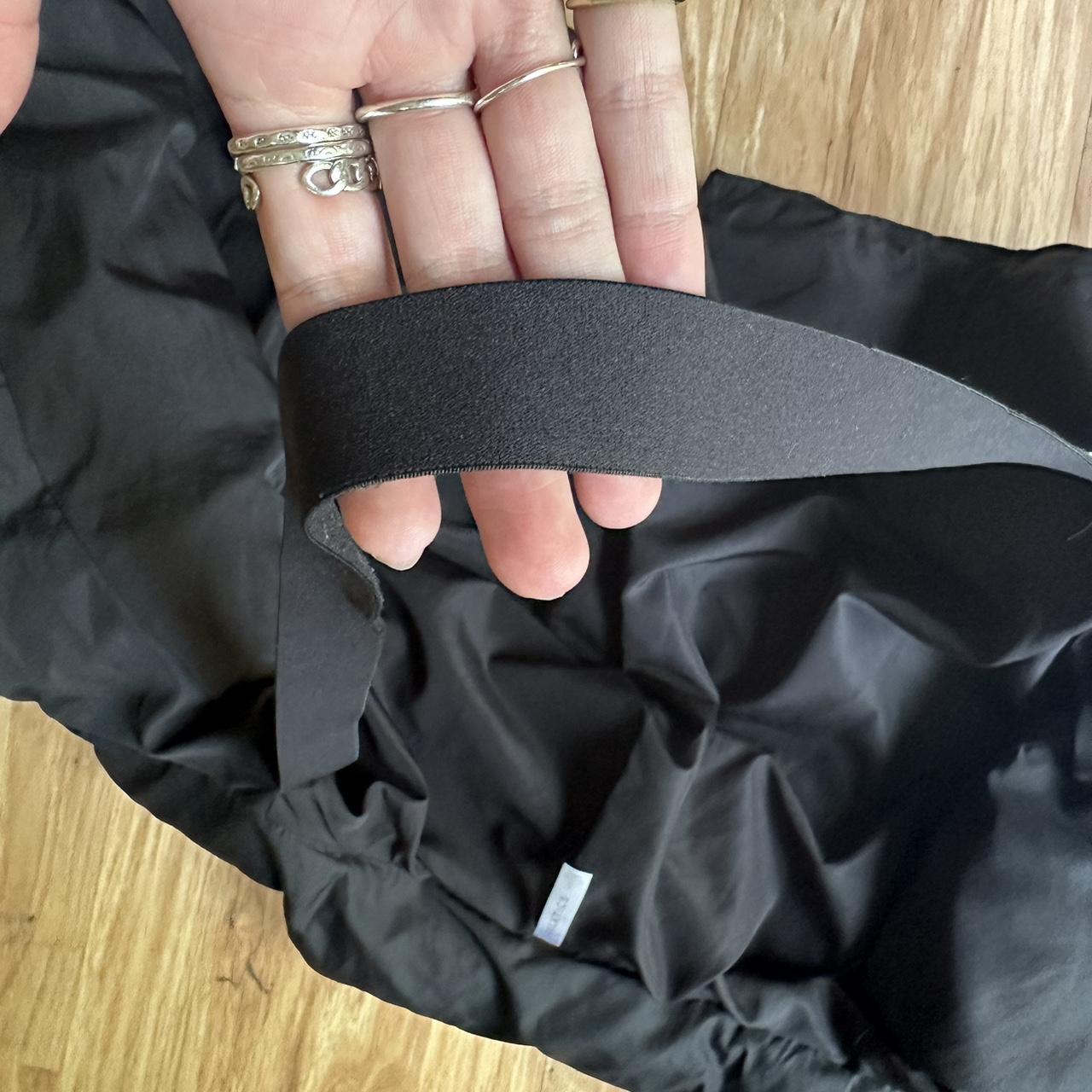 Black Cropped Puffer Fabletics Coat size small. It... - Depop