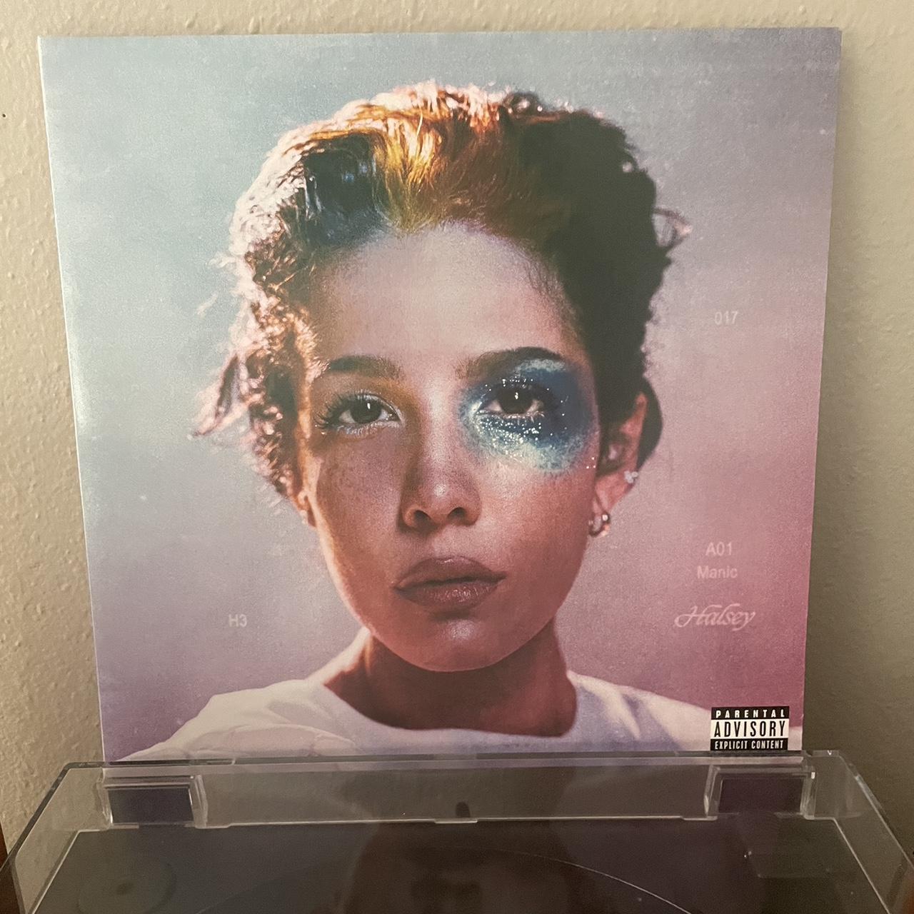 Manic by Halsey vinyl record this is the MILKY CLEAR... - Depop