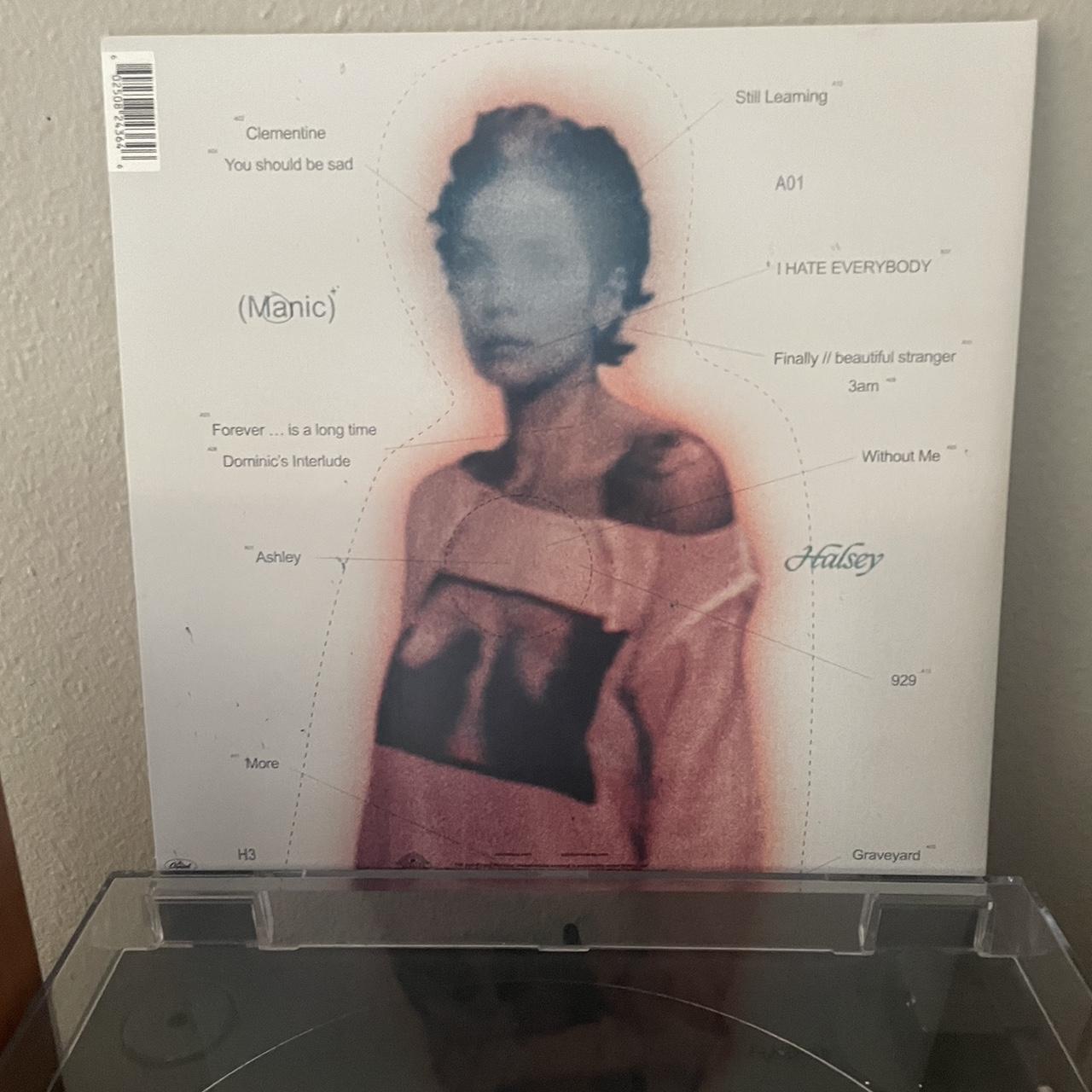 Manic by Halsey vinyl record this is the MILKY CLEAR... - Depop
