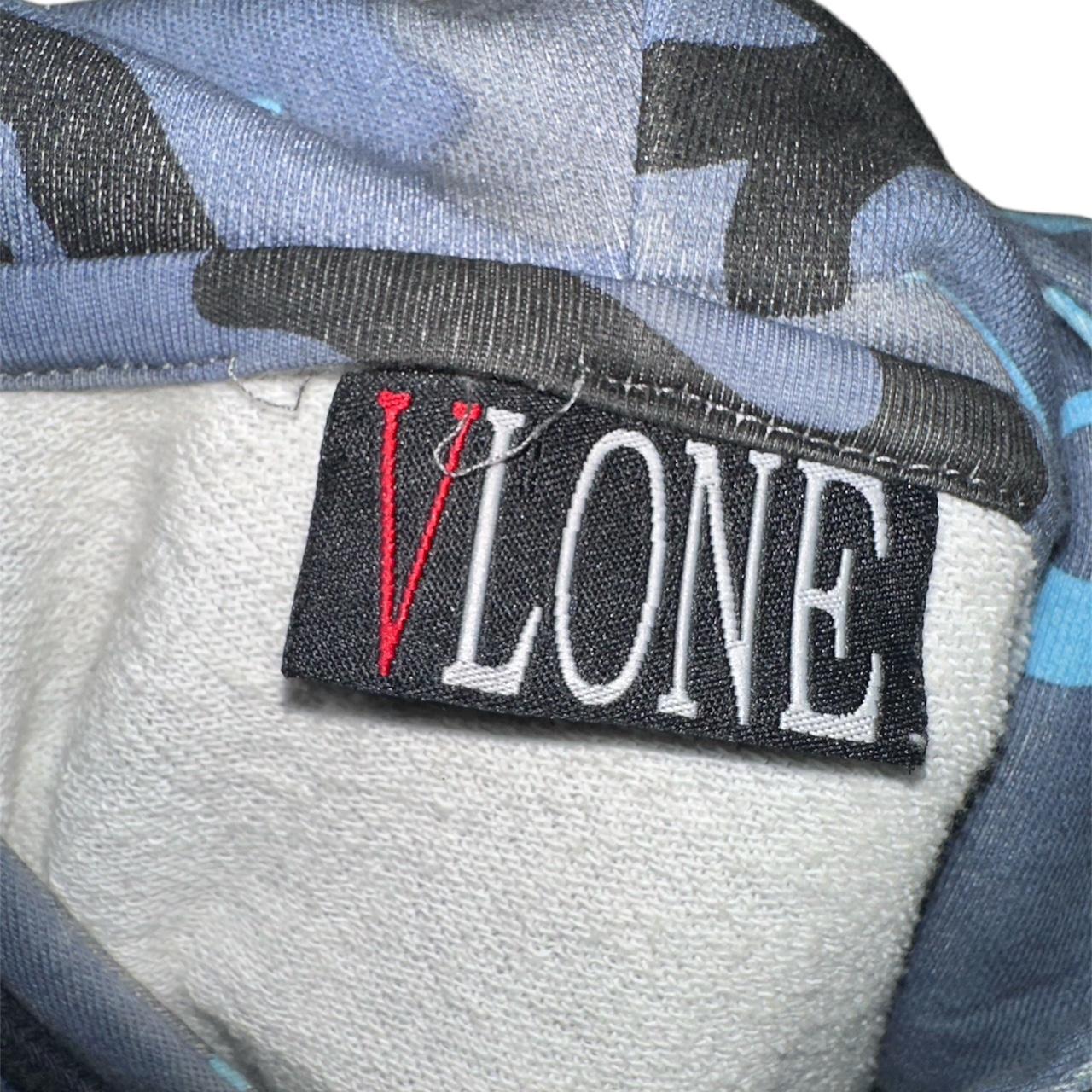 VLONE BLUE CAMO HOODIE SIZE: XL (Fits Like a... - Depop