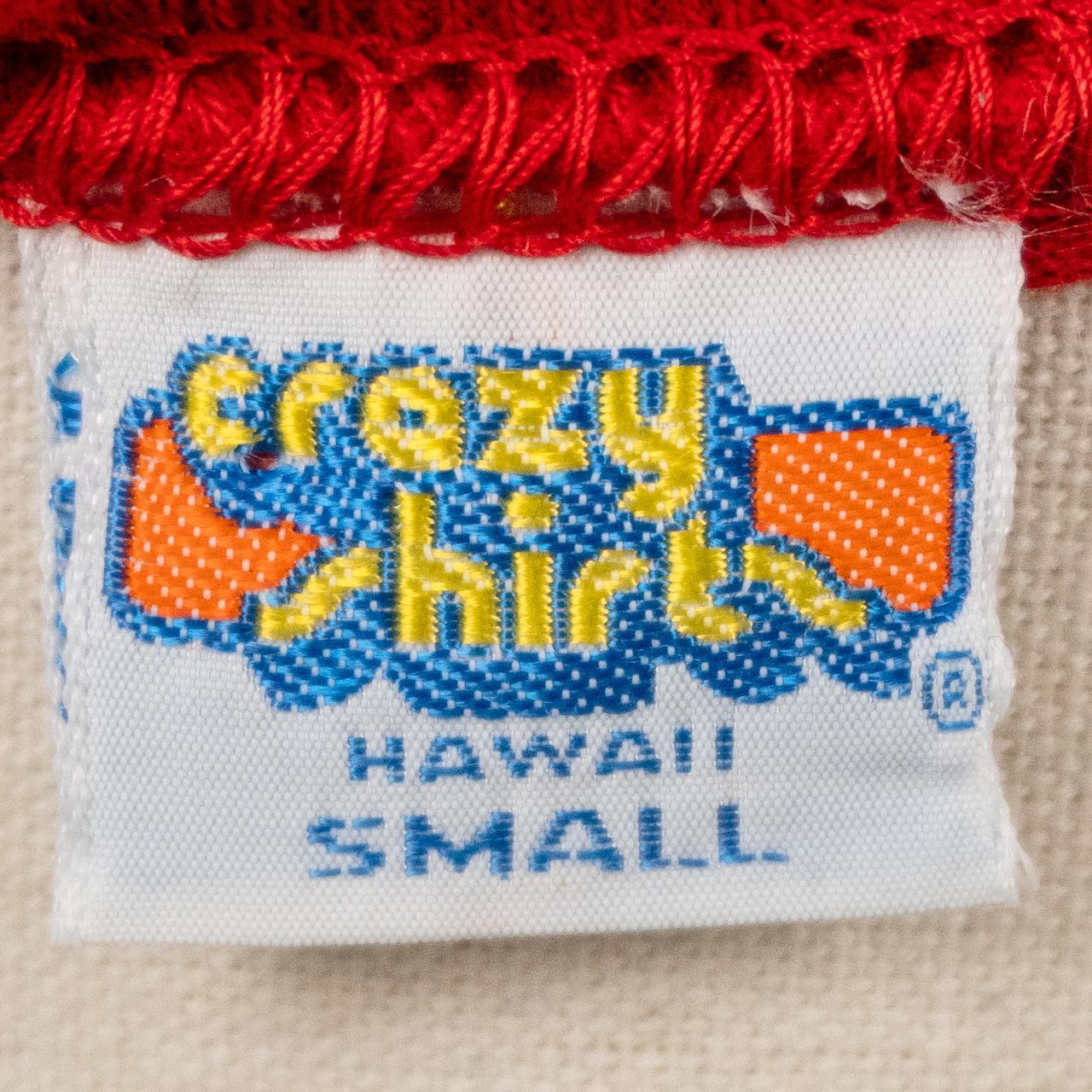 Crazy Shirts Men's Red and White T-shirt | Depop