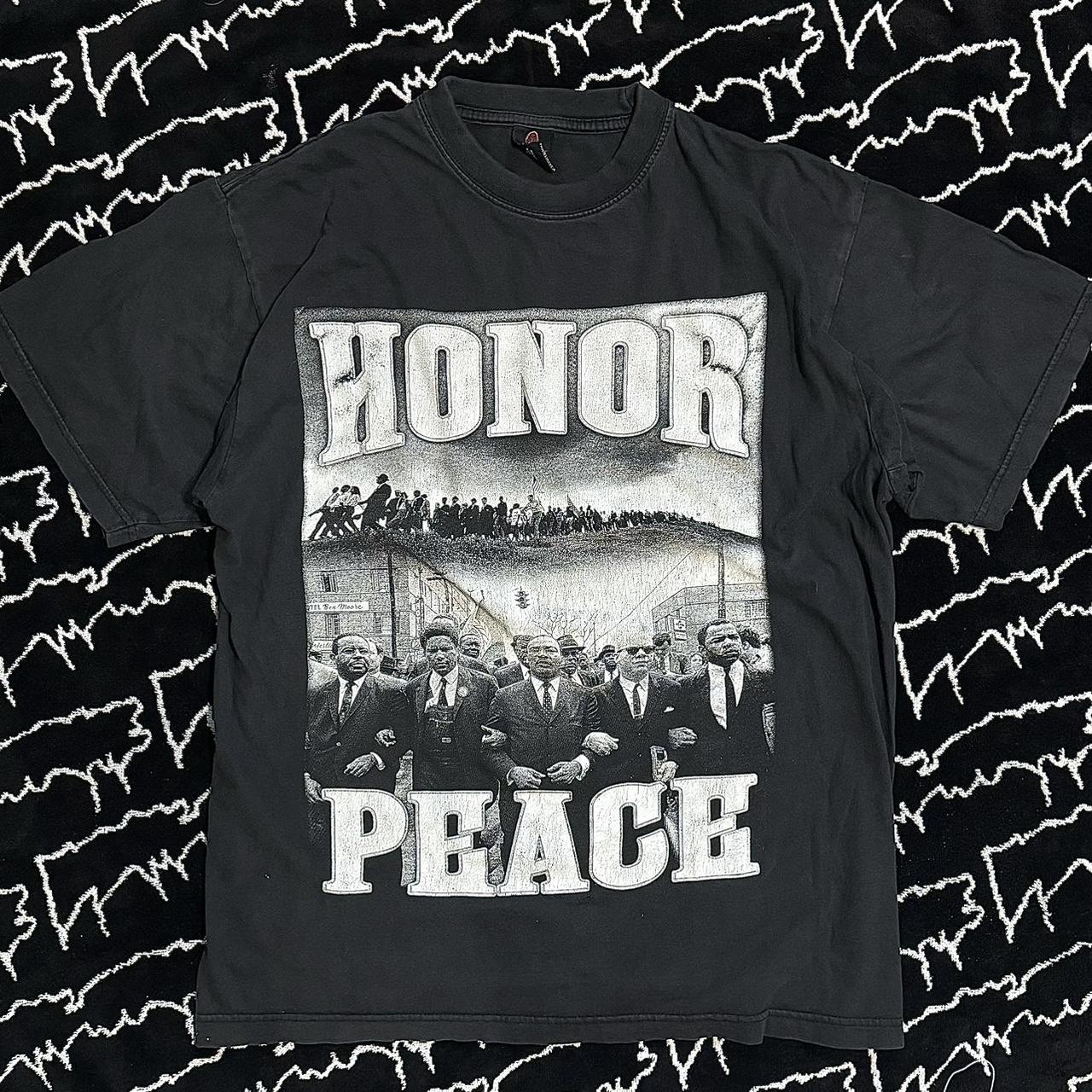 2000s Civil Rights Movement “Honor/Peace Tshirt... - Depop