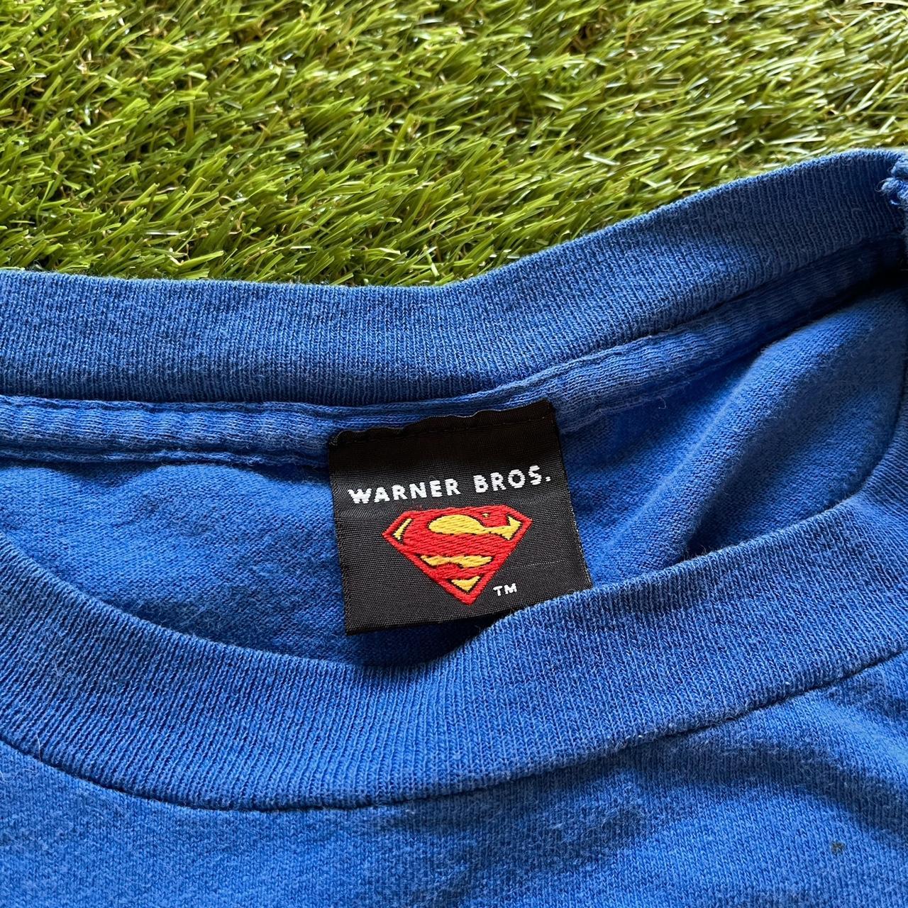 Vintage 90s Superman Graphic Tee Made in USA FOLLOW... | Depop