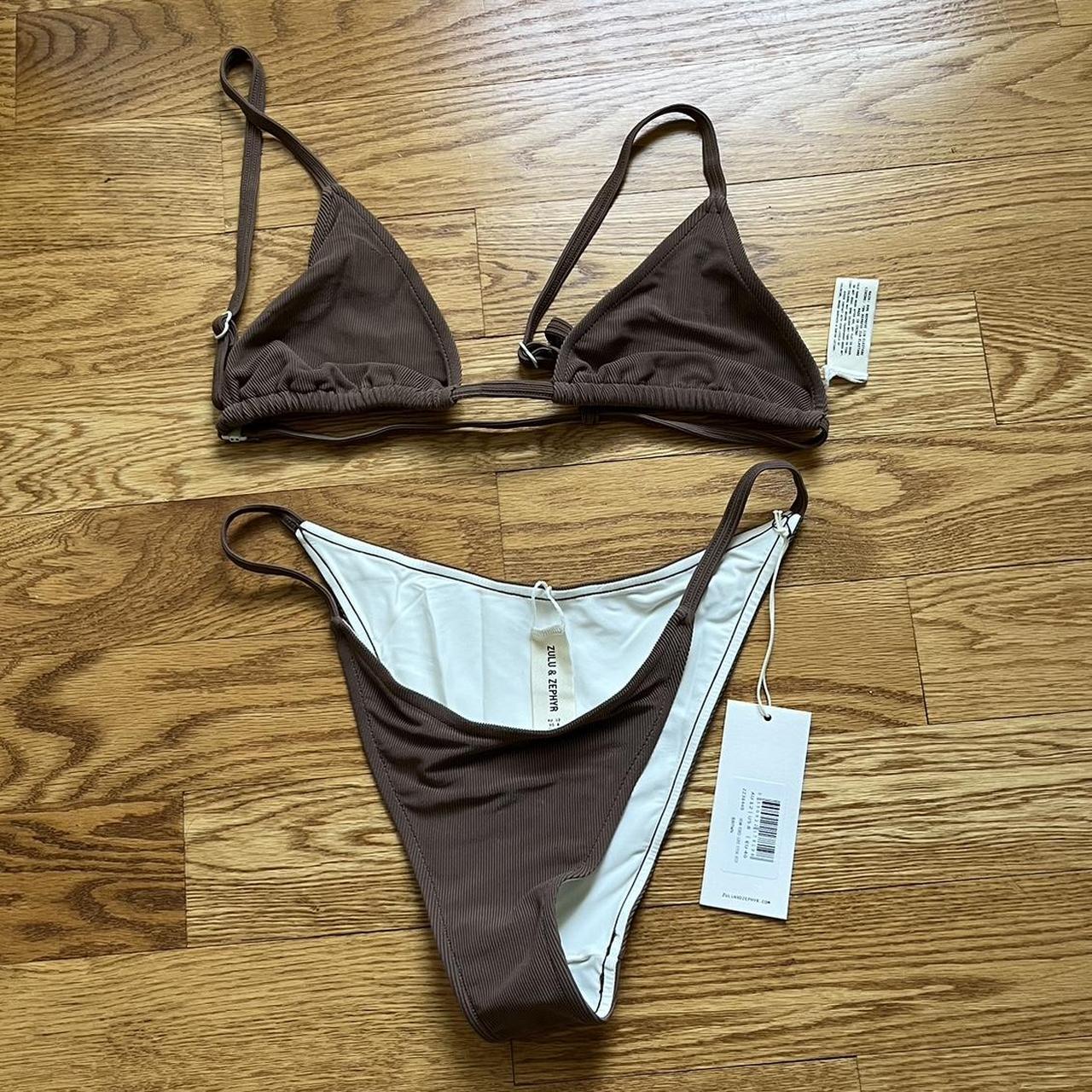 Zulu & Zephyr Women's Brown Bikinis-and-tankini-sets | Depop