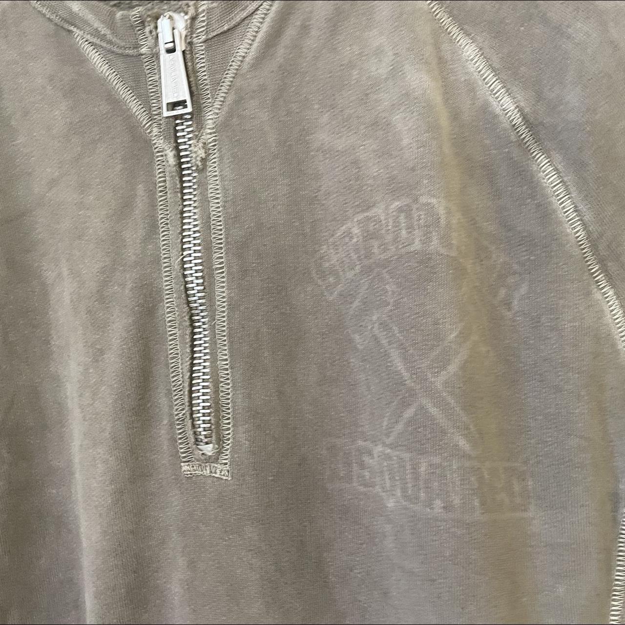 Men's - Dsquared2 beige stonewashed sweatshirt size... - Depop