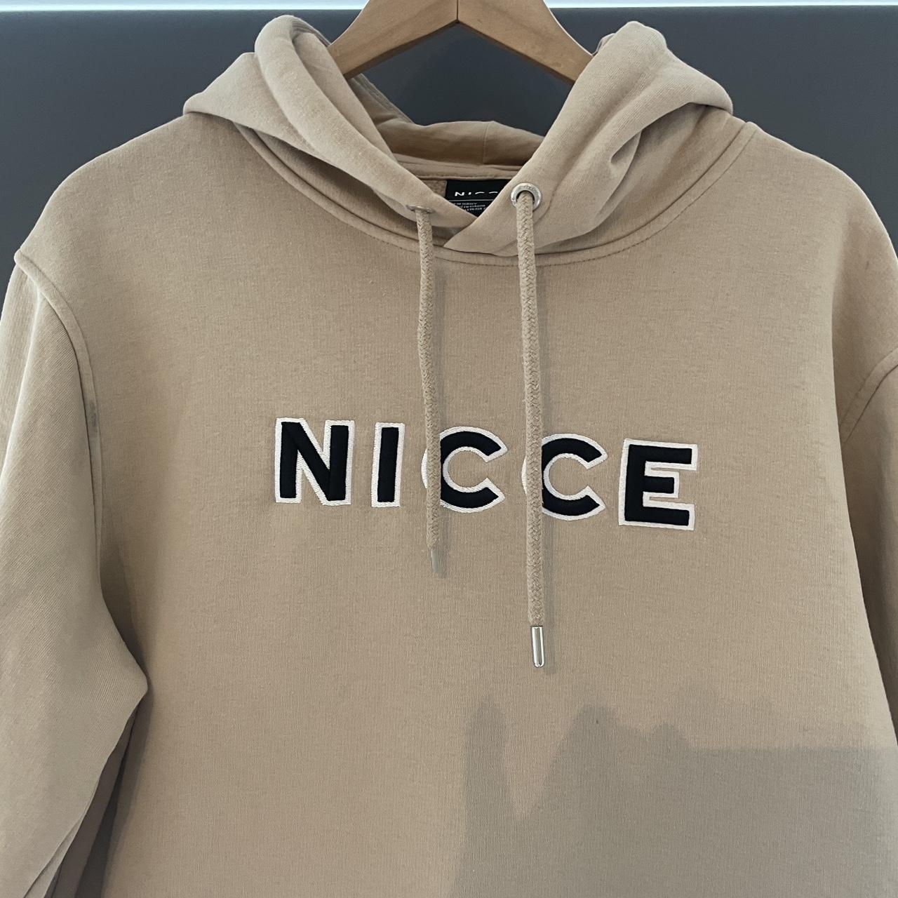 Men's - Nicce Men's Gold Beige Hoodie Sweatshirt... - Depop