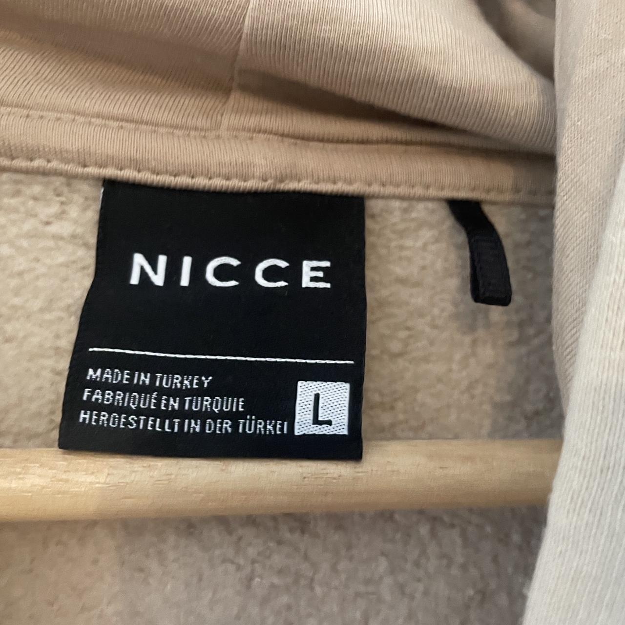 Men's - Nicce Men's Gold Beige Hoodie Sweatshirt... - Depop