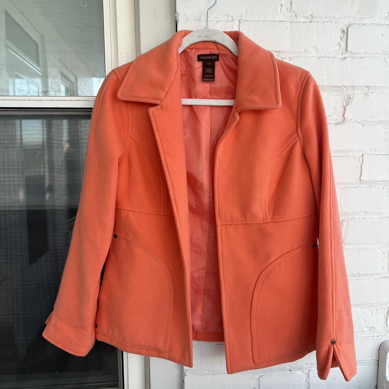 Multiples Coral Pink Spring Jacket | S Women’s... - Depop
