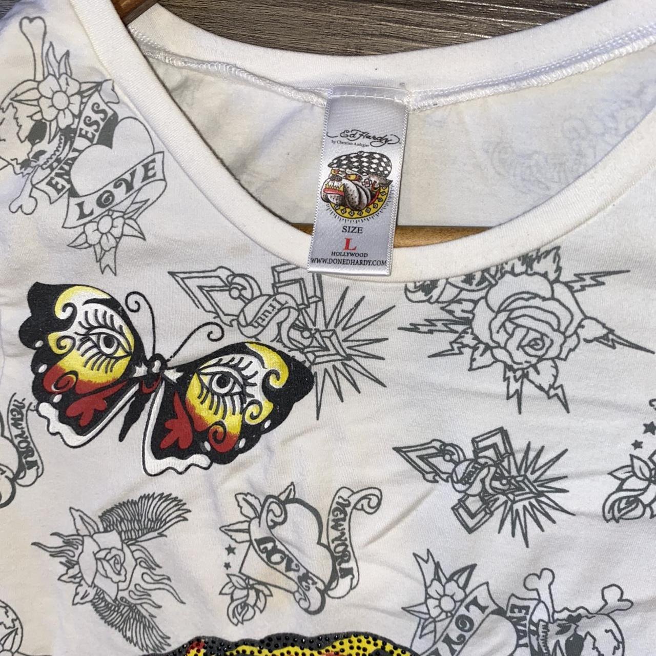VTG/ Y2K Ed Hardy Long T shirt. Can be worn many... - Depop