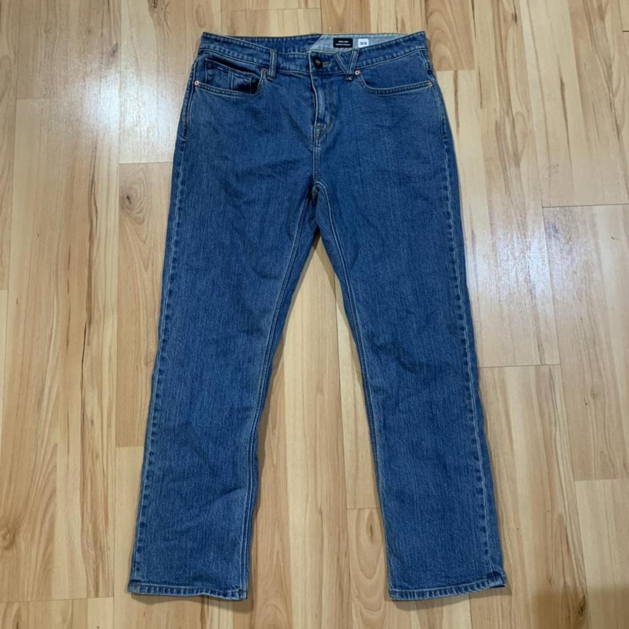 Volcom Men's Navy Jeans | Depop