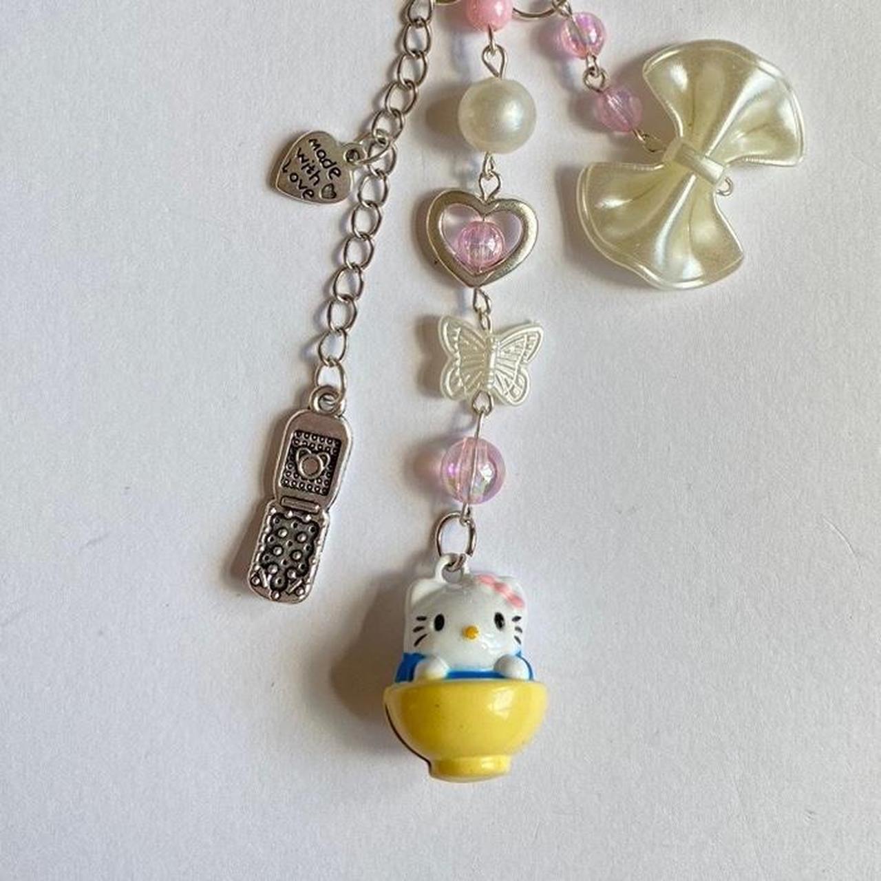 hello kitty beaded keychain restocked $15 comes w... - Depop