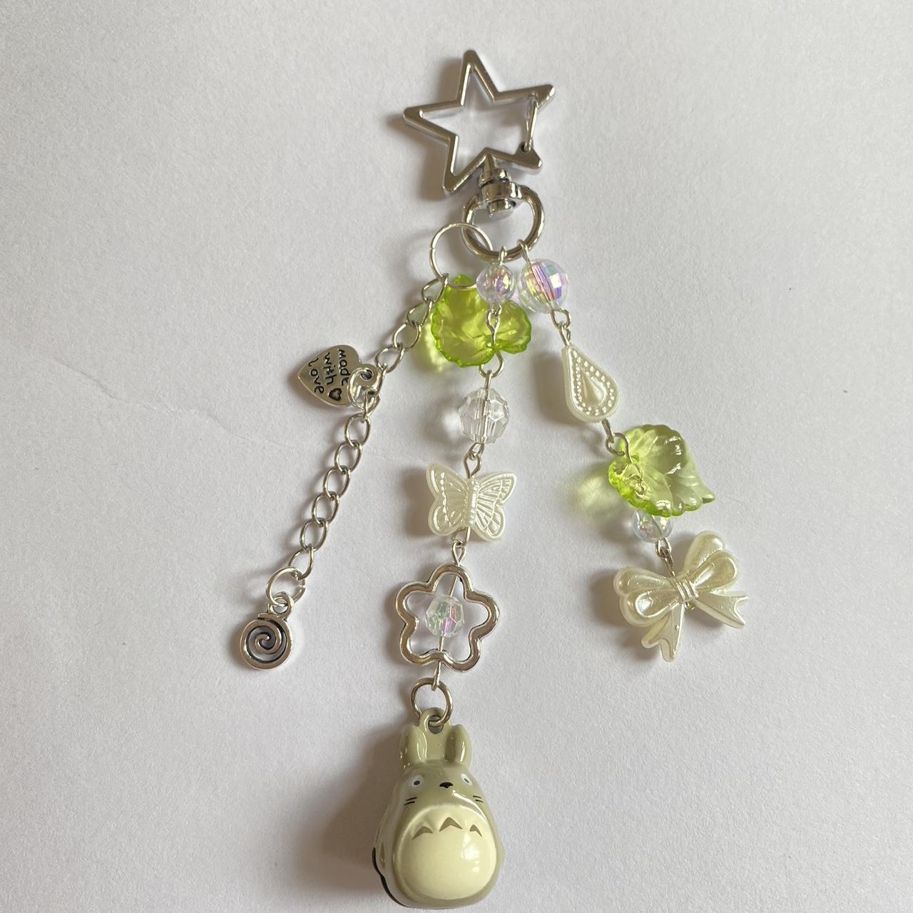 totoro keychain $15 stainless steel handmade - Depop