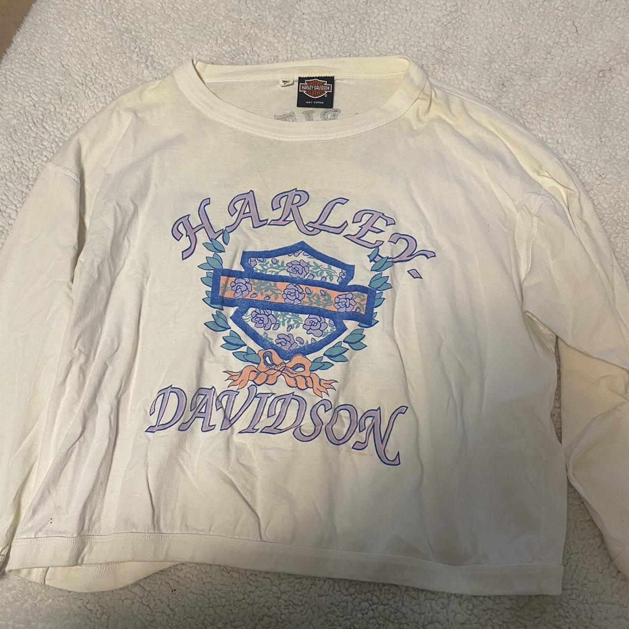 harley davidson long sleeve size small/medium... - Depop
