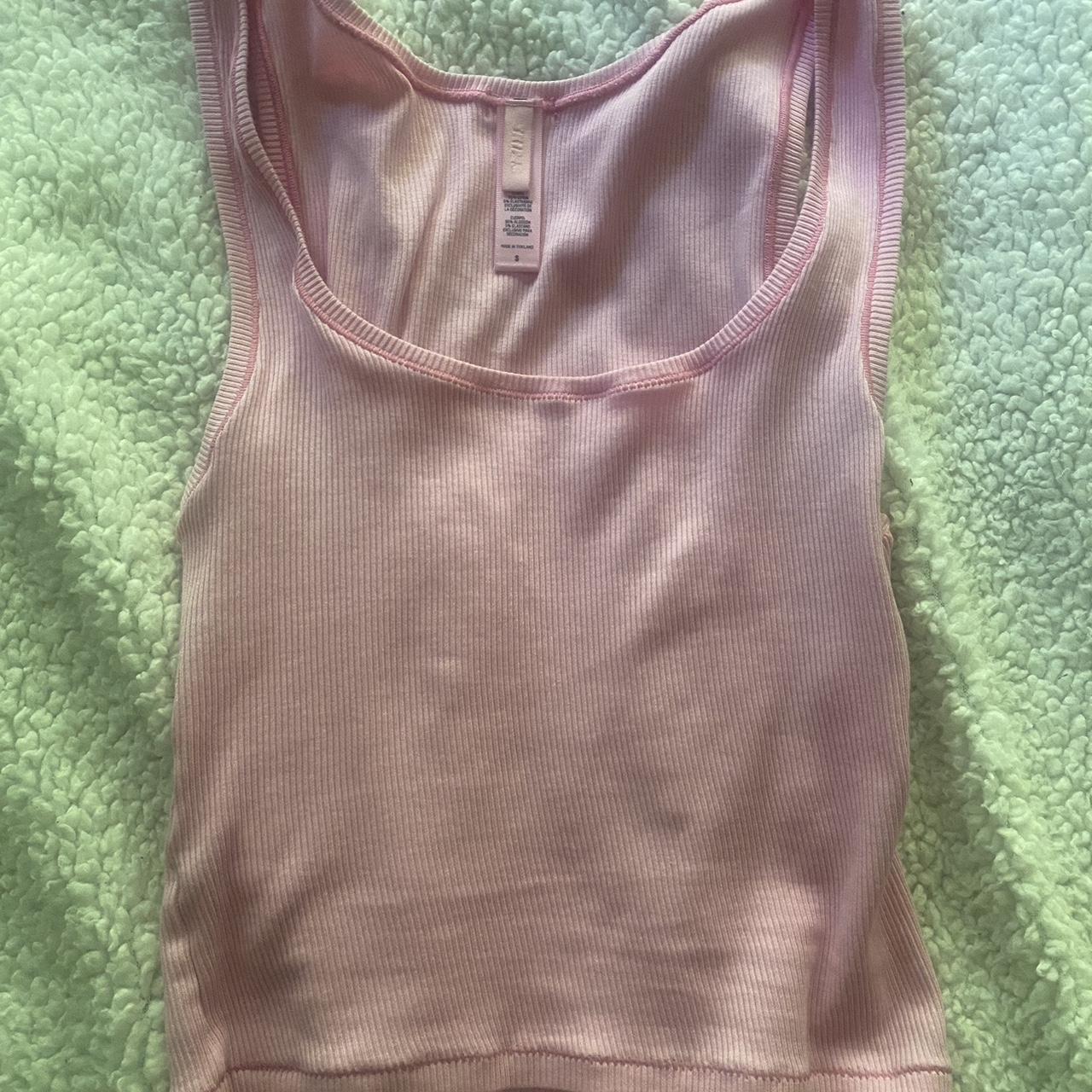 Skims Women's Pink Vest | Depop