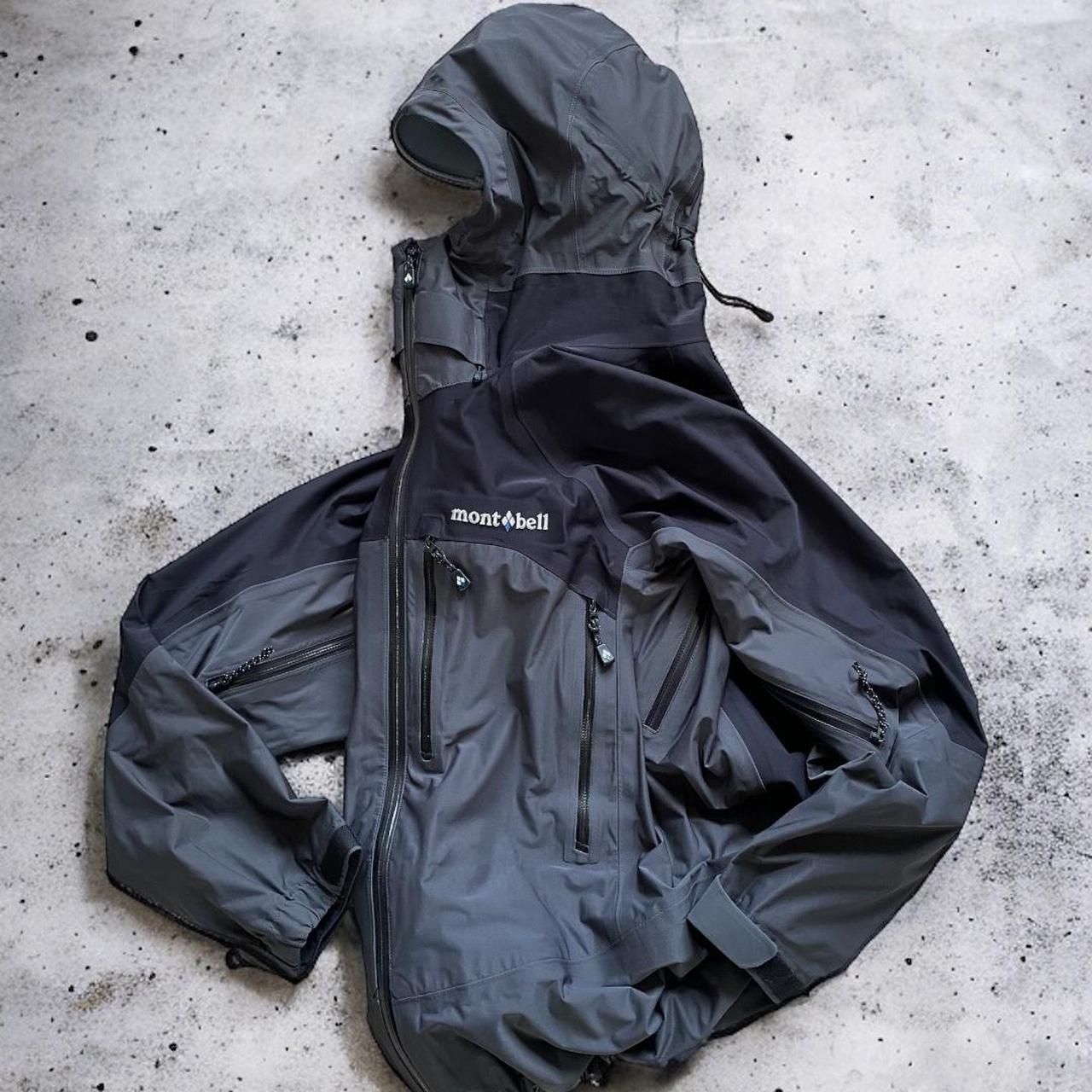 Two tone Montbell technical rain jacket Excellent... - Depop