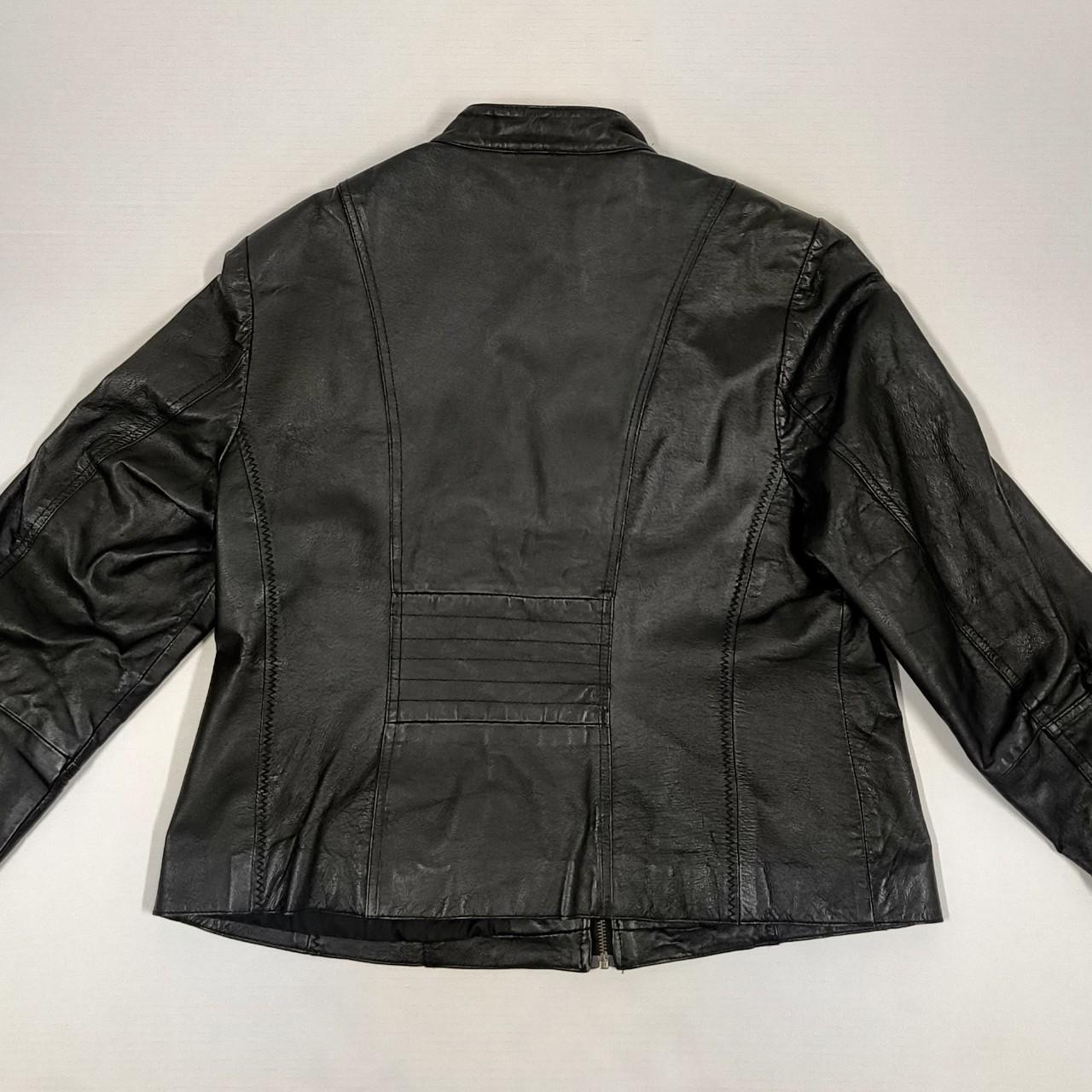 Capture Leather Jacket Size : L Woman's - Depop