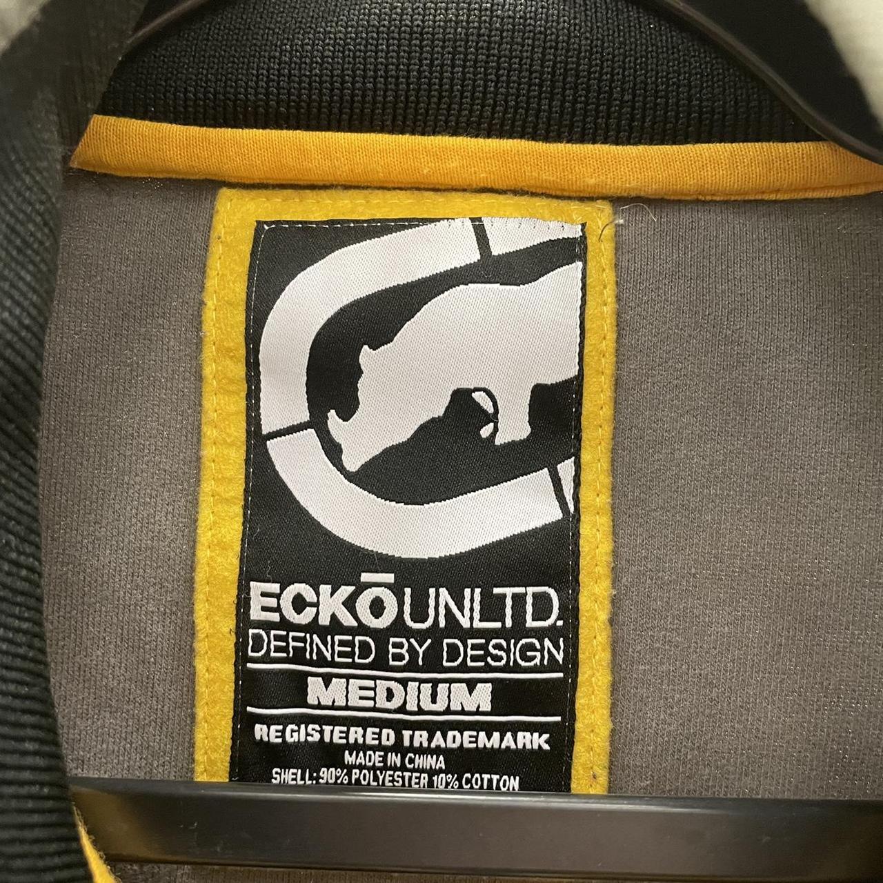 Y2k Ecko Unltd jacket, white, grey, black, yellow,... - Depop