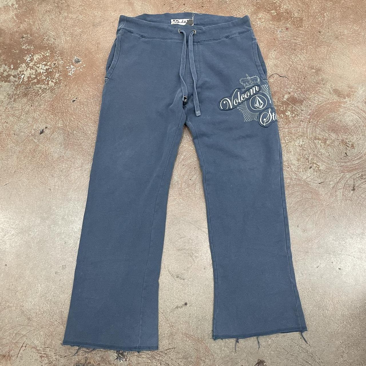 Volcom Men's Blue and White Joggers-tracksuits | Depop