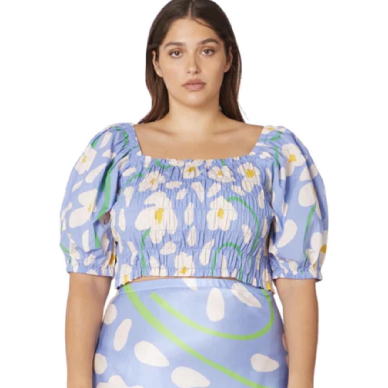 GORMAN Day Flowers Crop Top - Size M - only worn a... - Depop