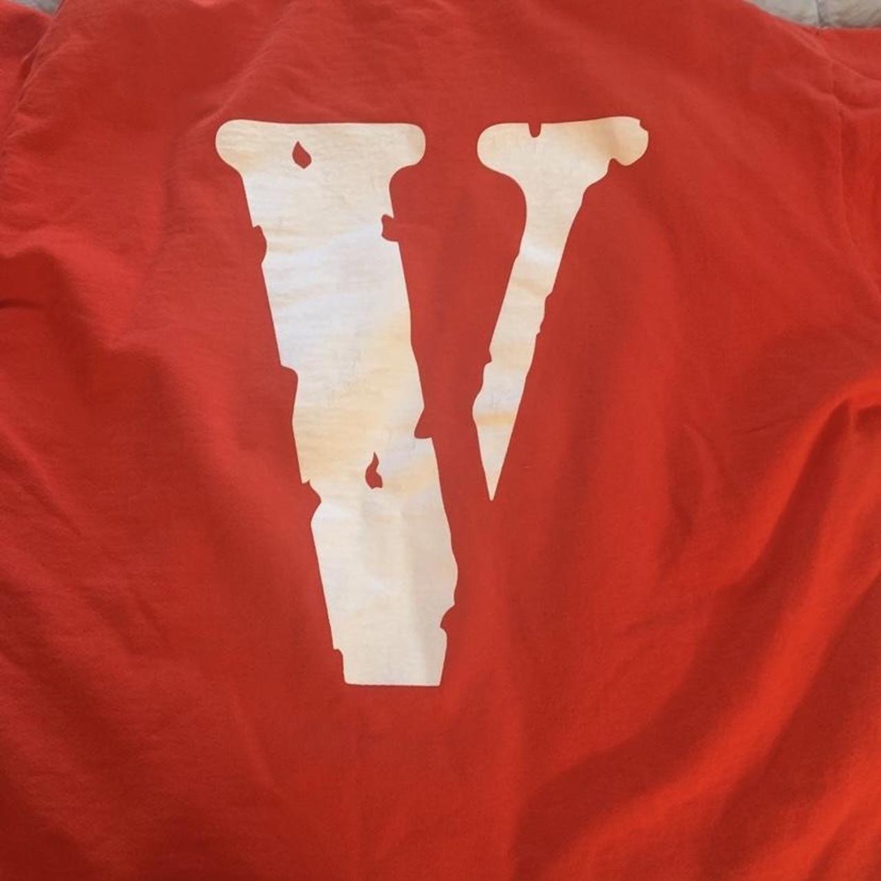Red Friends Vlone hoodie Size M Was too big for me... - Depop