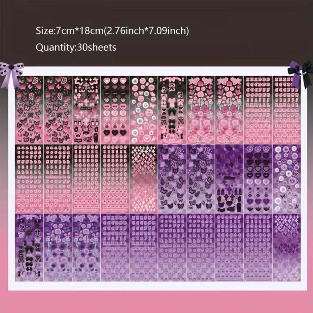 30 PCS multipurpose cute y2k adorable stickers for... - Depop