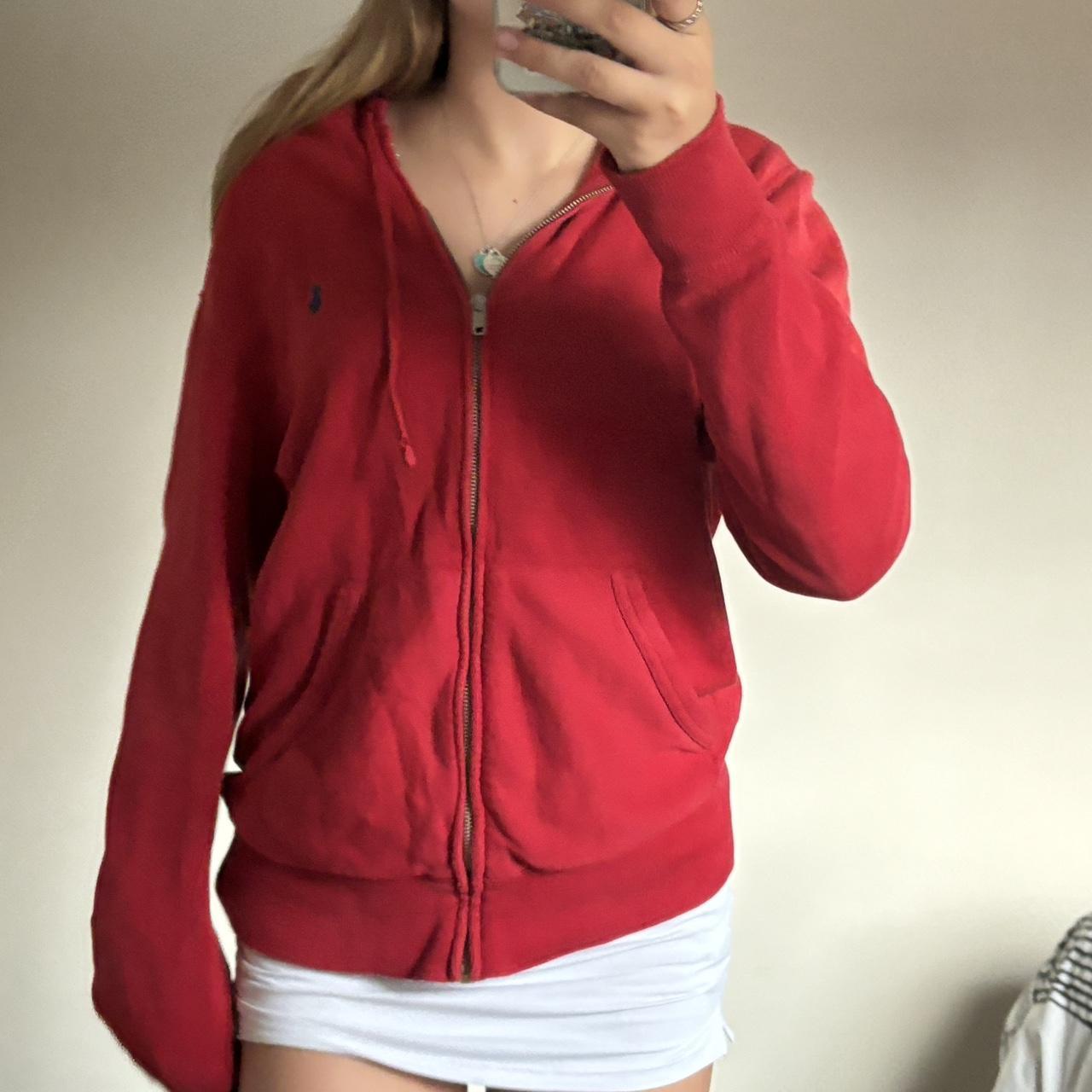 Polo ralph lauren zip up red Size S Super cute and... - Depop