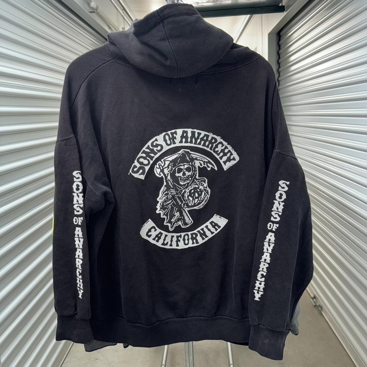 Vintage Black Sons of Anarchy California Grim Reaper... | Depop