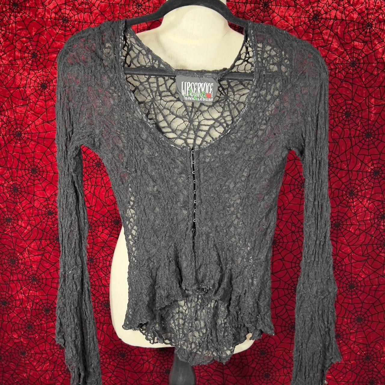 Rare vintage Lip Service Webutante cardigan 🖤 Size... - Depop