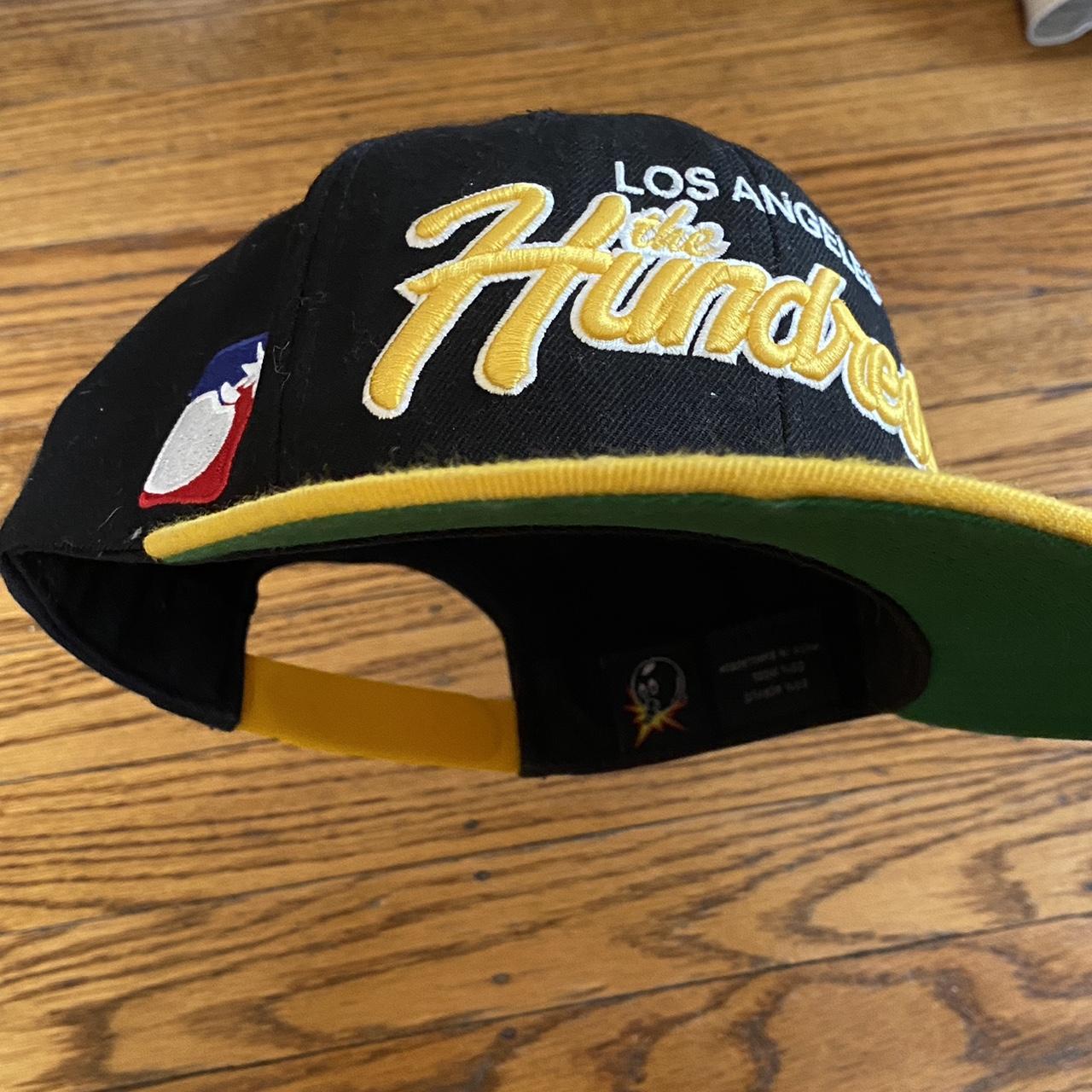 The Hundreds Men's Yellow and Black Hat | Depop