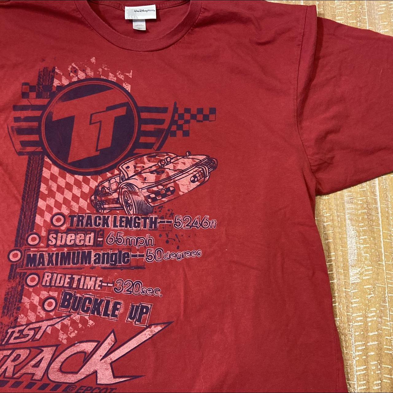 Walt Disney World Epcot Test Track Graphic Tee Shirt... - Depop