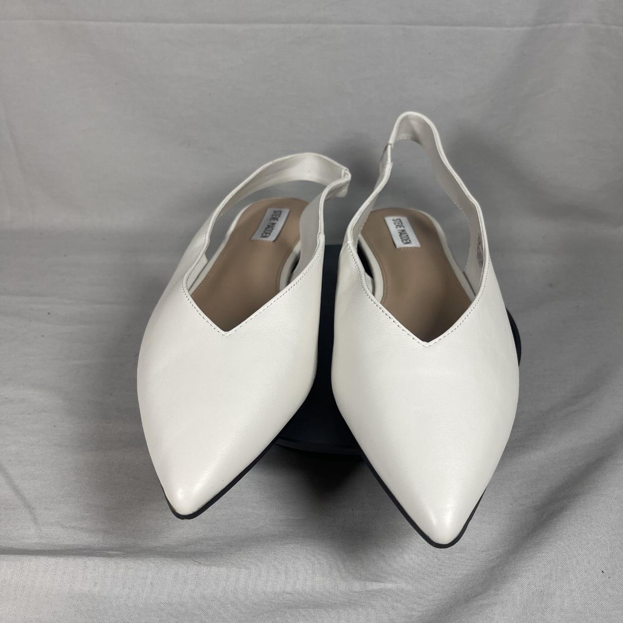 Steve Madden Women's Ciaran White Leather Pointed... | Depop