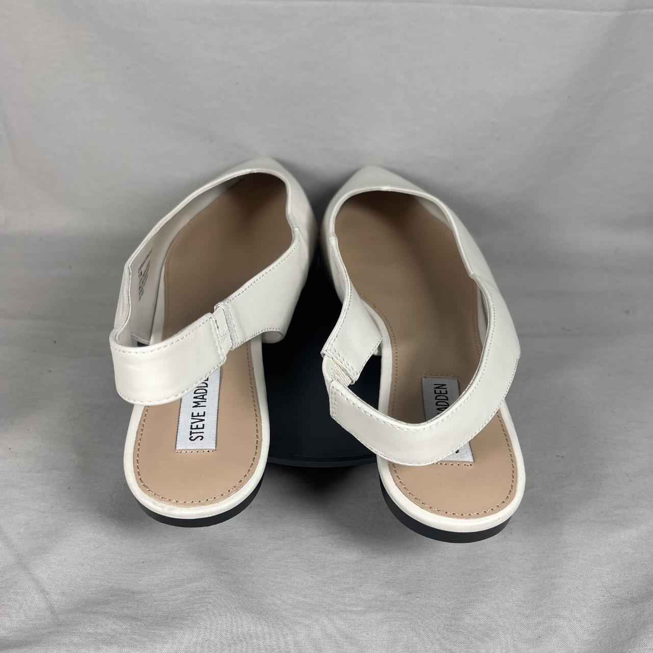 Steve Madden Women's Ciaran White Leather Pointed... | Depop