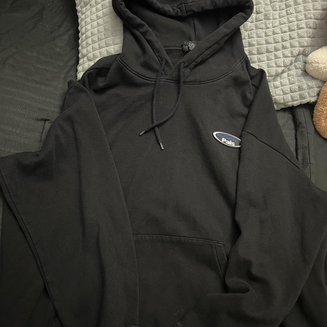 H&M Black Boring Pals Hoodie US Men’s XXL Worn a... | Depop