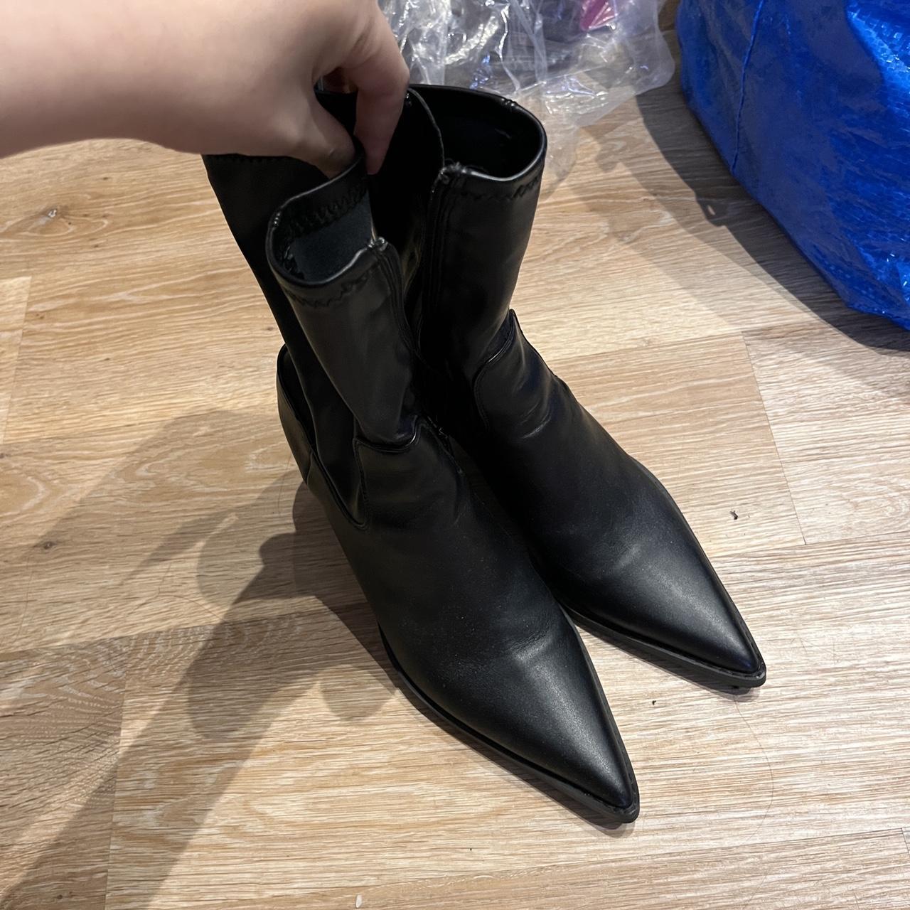 ASOS design punk y2k pointy heels ankles boots Just... - Depop