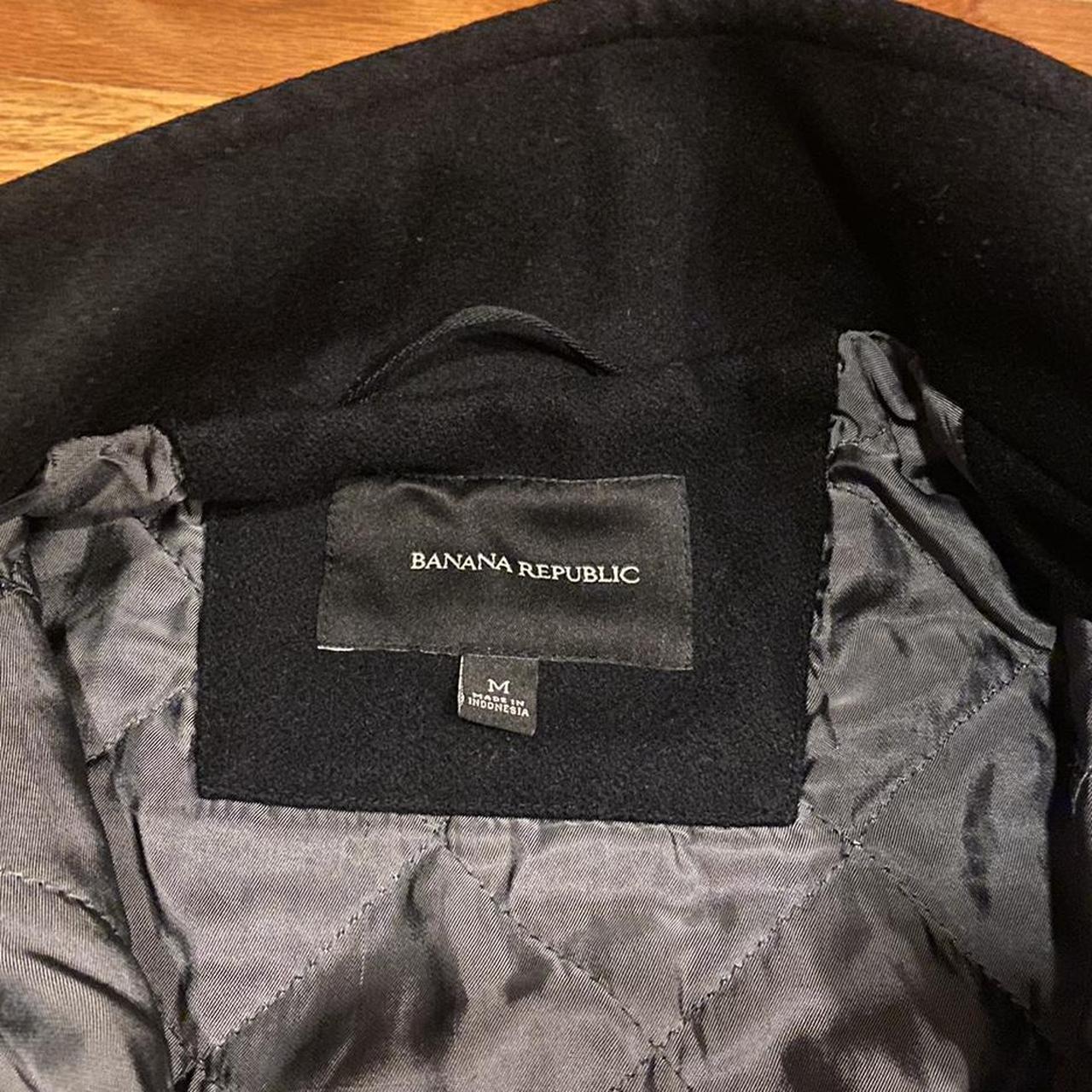 Banana Republic Men's Black Jacket | Depop