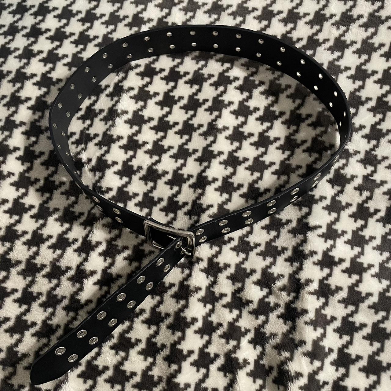 Double studded belt. Punk/ grungycore closet staple.... - Depop