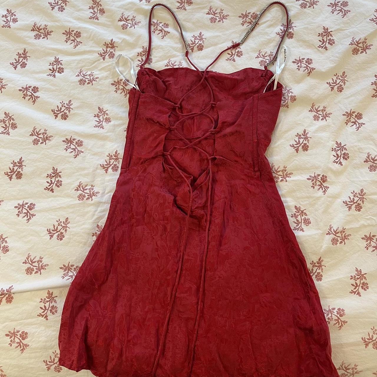 For Love And Lemons Gabrielle Mini Dress Red No Depop