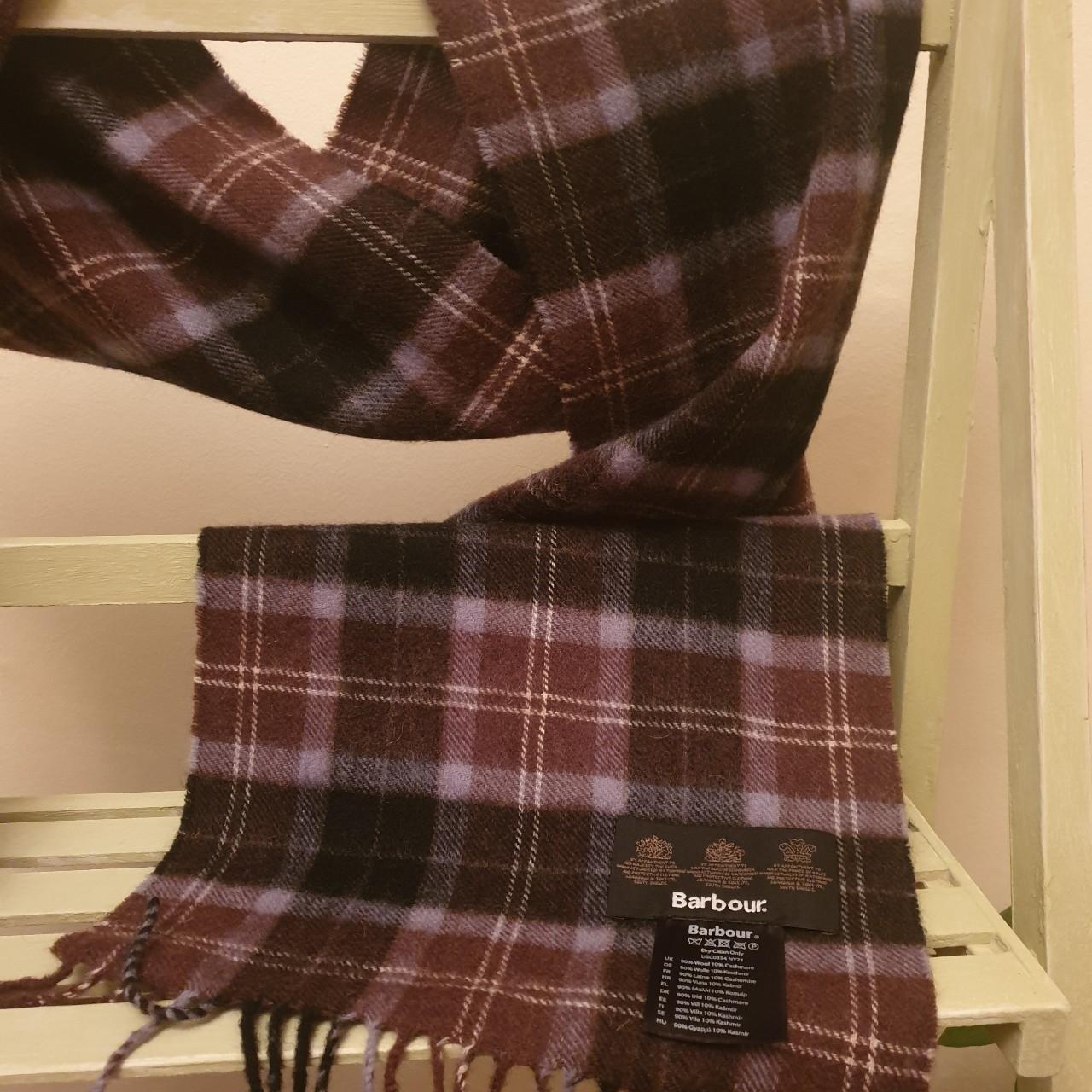 Barbour Merino/Cashmere blend wool scarf. Browns,... - Depop