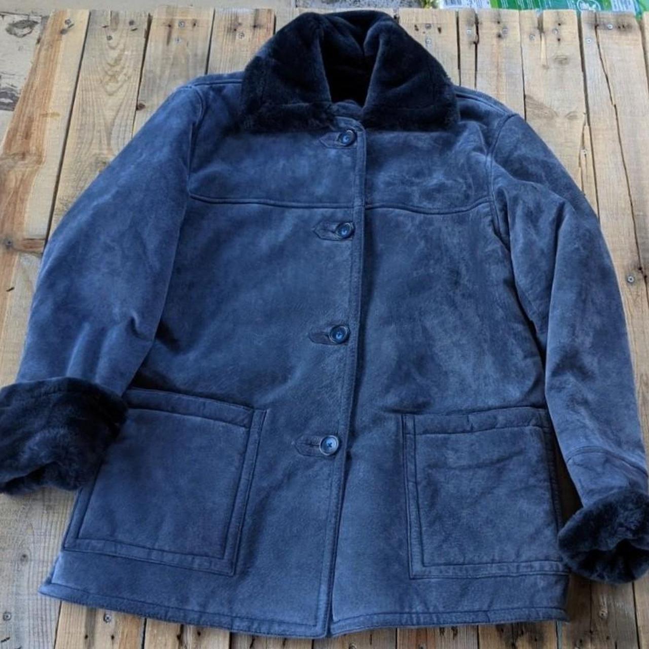 Womens Dennis Basso Genuine Leather Coat Womens Depop