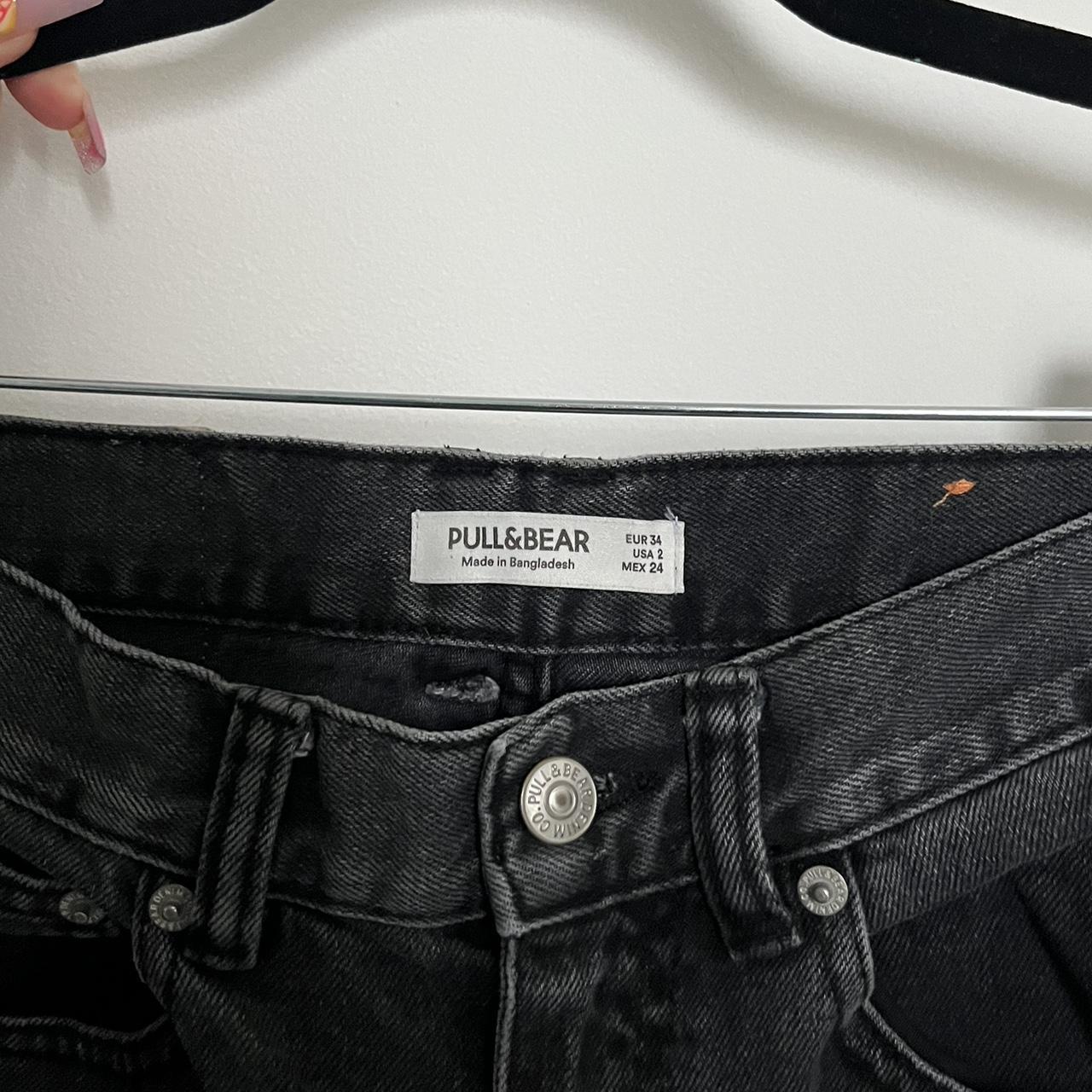 pull&bear black jeans worn but still good... - Depop
