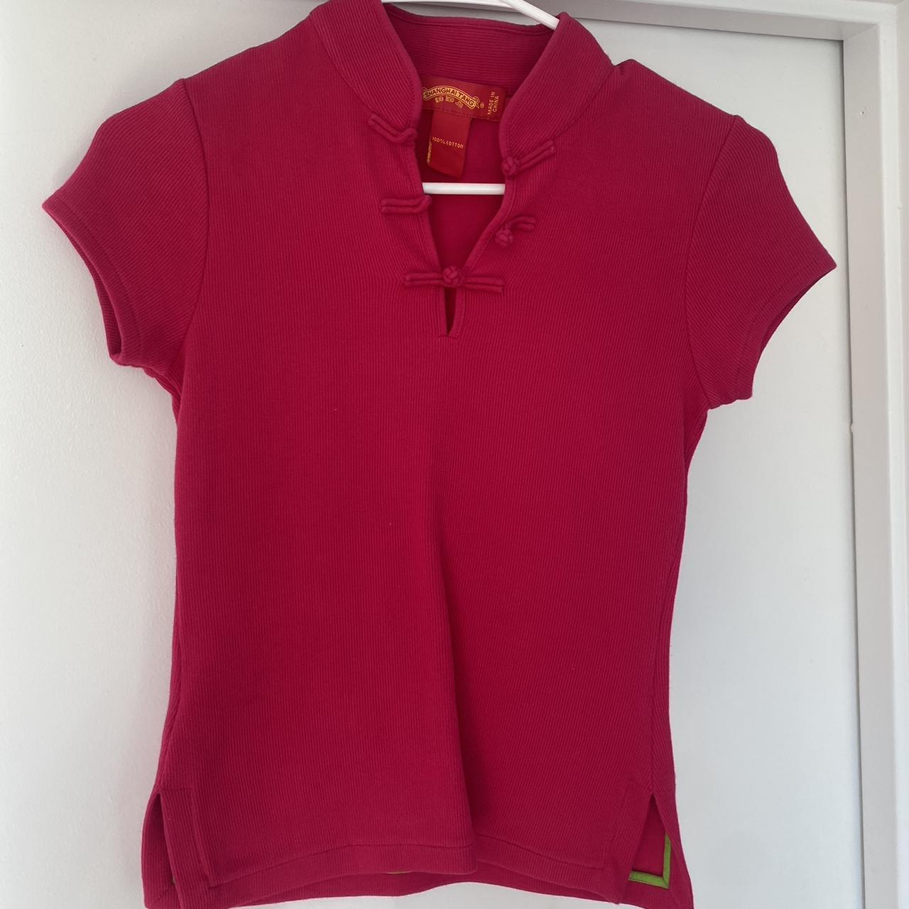 Hot pink Shanghai tang top, never worn. Runs small,... - Depop