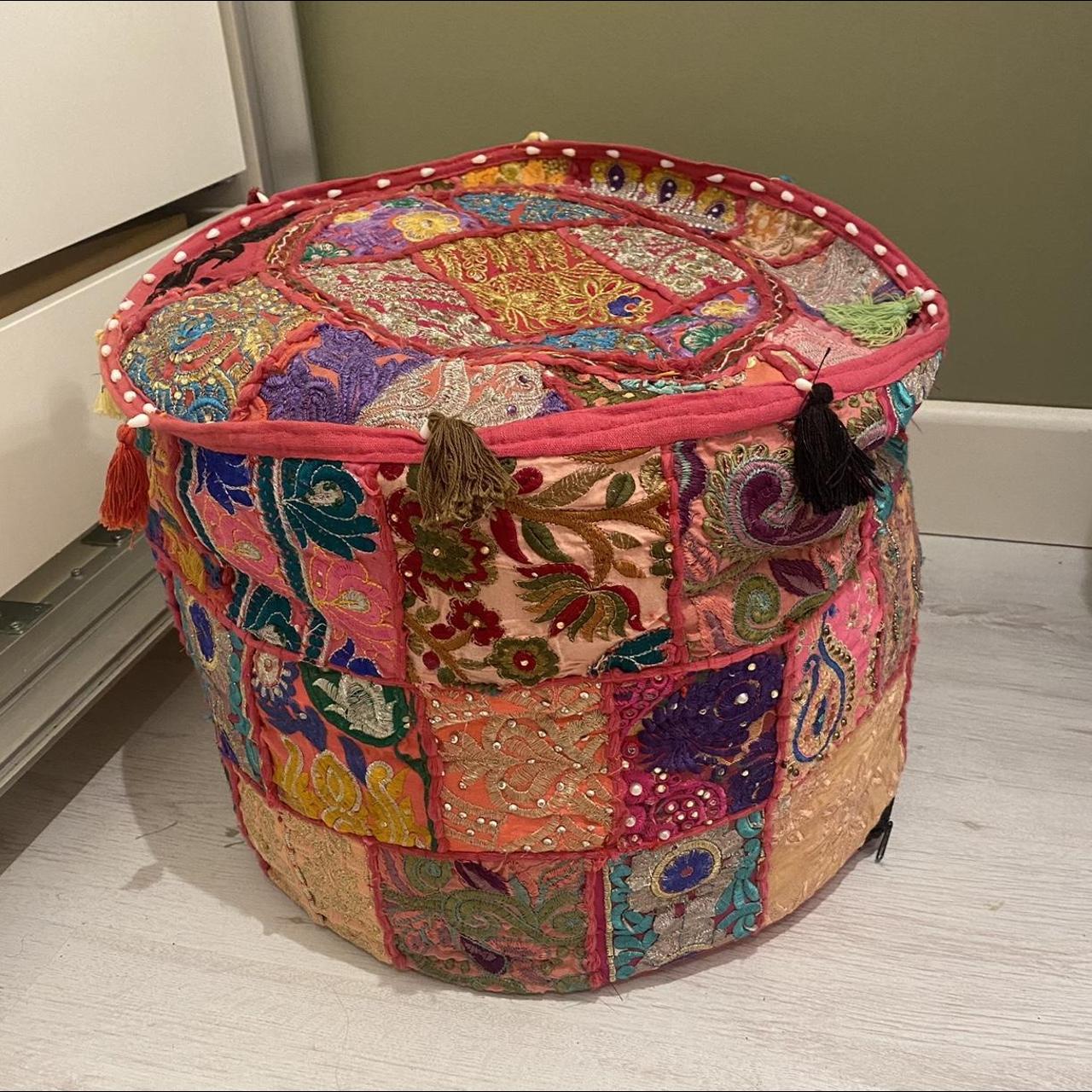 hippie patchwork foot stall. handmade with beautiful... - Depop
