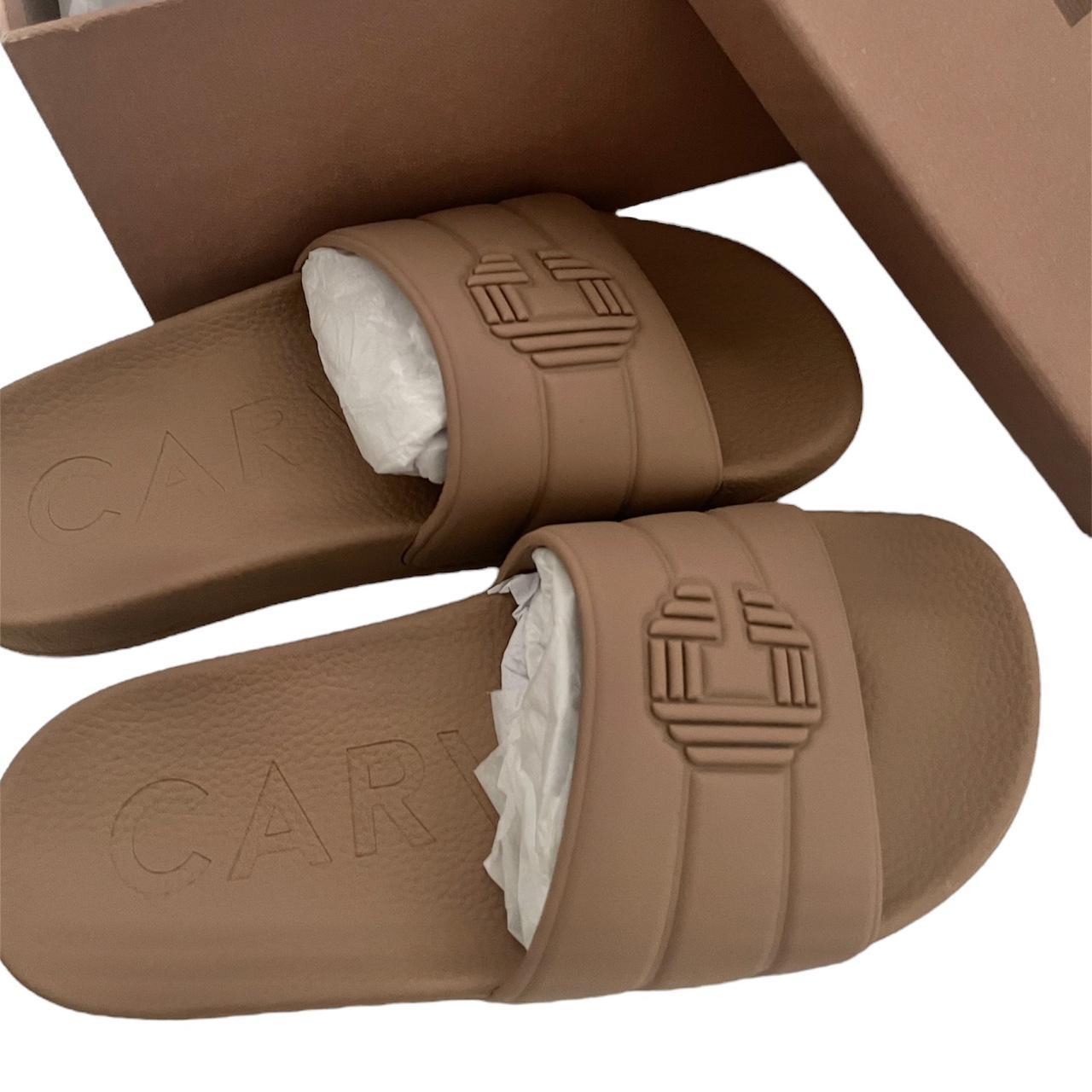 Carvela Triple C Tan Slides 🤎 Brand new and never... - Depop