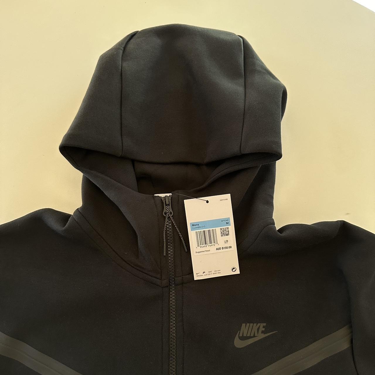Nike Tech Fleece Triple Black Jacket NEW MENS SIZE... - Depop