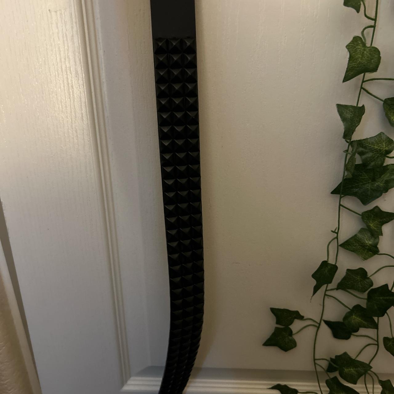 hot topic black emo studded belt XS - Depop
