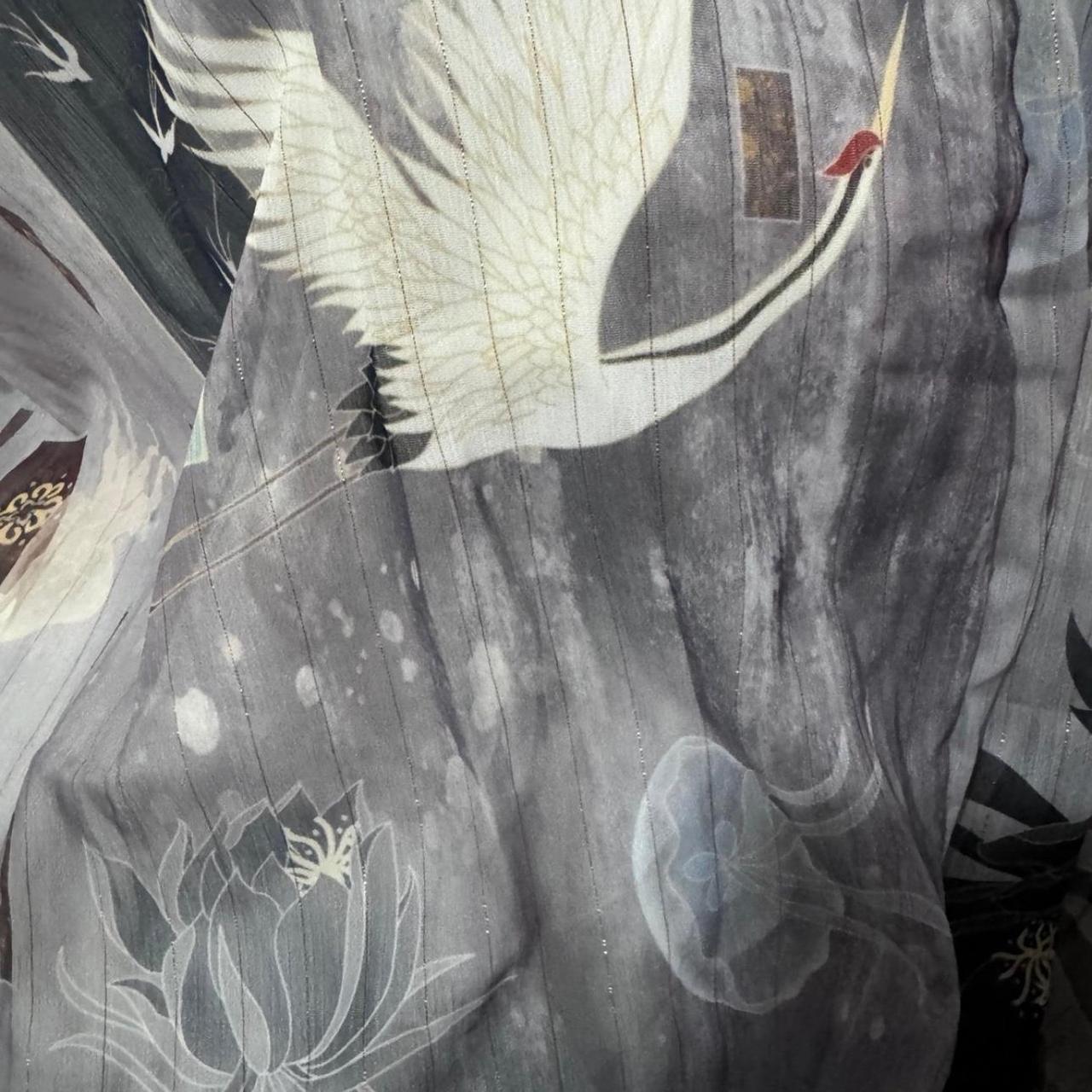 Traditional blue crane hanfu full set (3 piece) Full... | Depop