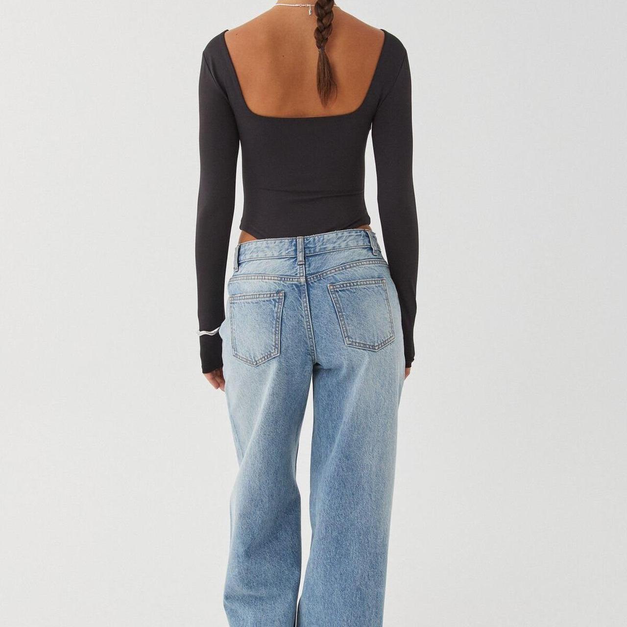 2 x Supre luxe square neck long sleeve bodysuit... - Depop