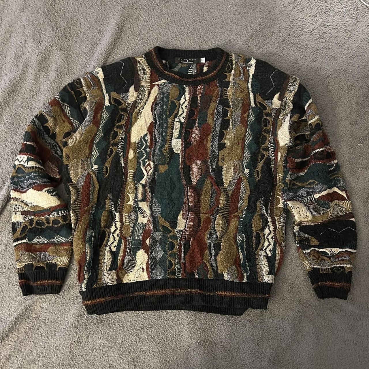 Coogi sweater by Protegé Says 2XL but fits way like... - Depop