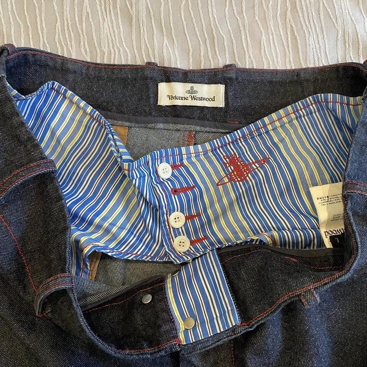 FW21 VIVIENNE WESTWOOD ALIEN JEANS INDIGO DYE - Depop