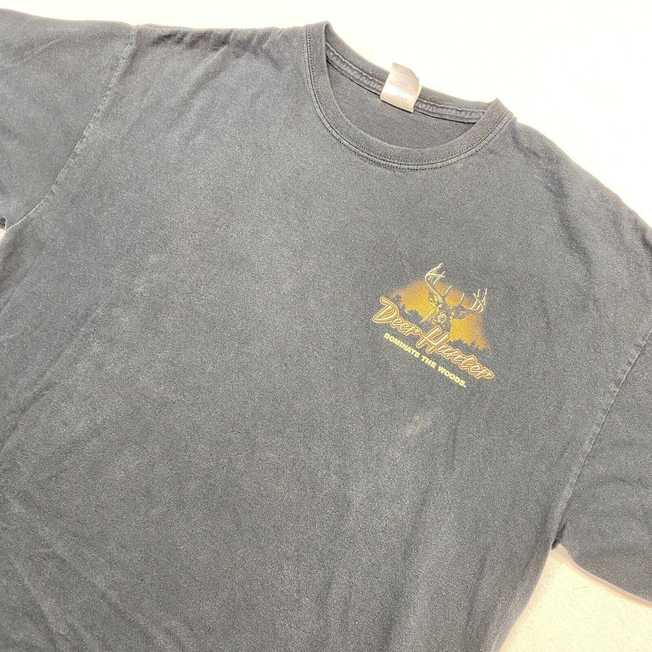 BUCK WEAR DEER HUNTER Double Sided Graphic Black... - Depop